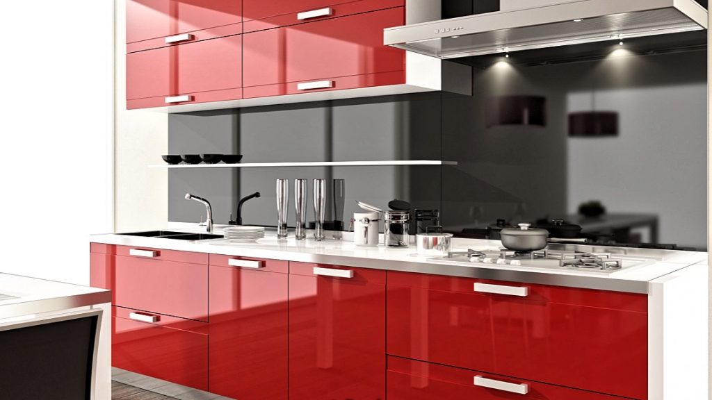 Red High Gloss Colour Sample - Faktum Ltd